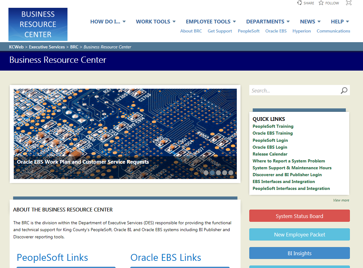New Business Resource Center website | Employee News