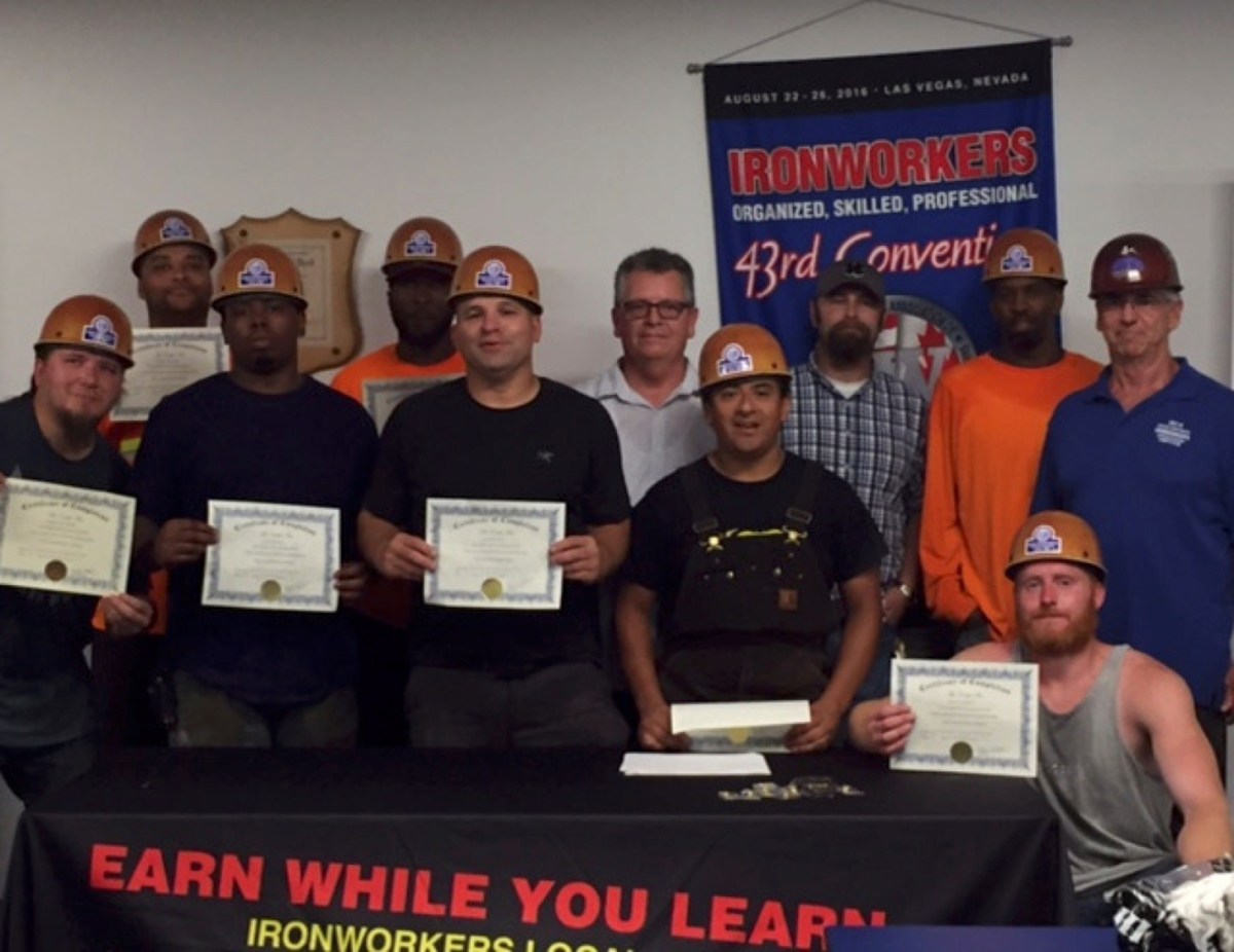 Graduates from ironworkers training begin new pathway | Employee News