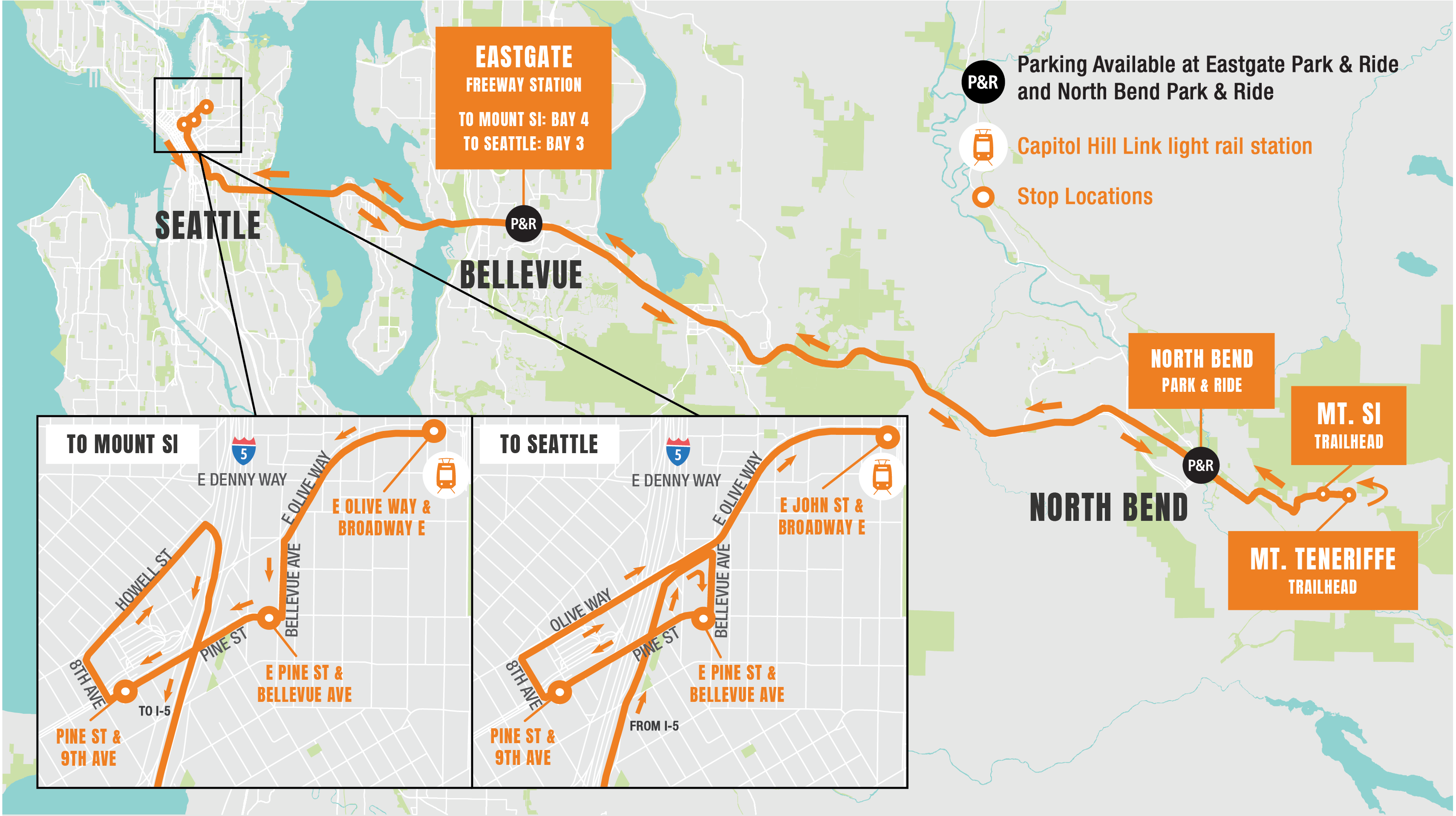 Take Trailhead Direct transit from Capitol Hill to Mount Si | Employee News
