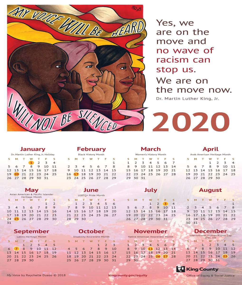 Martin Luther King, Jr. calendars arriving at worksites | Employee News