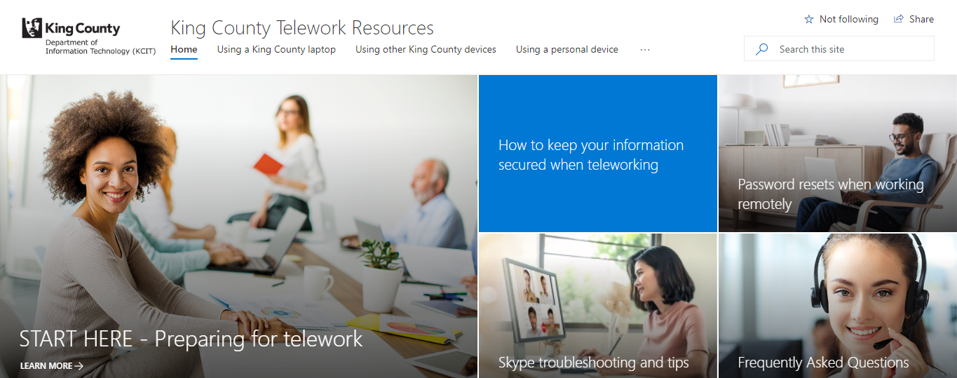 Updated teleworking resources | Employee News