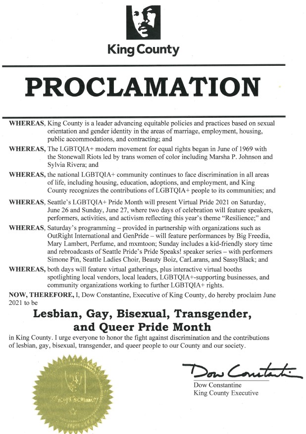 June proclaimed as Lesbian, Gay, Bisexual, Transgender and Queer Pride ...