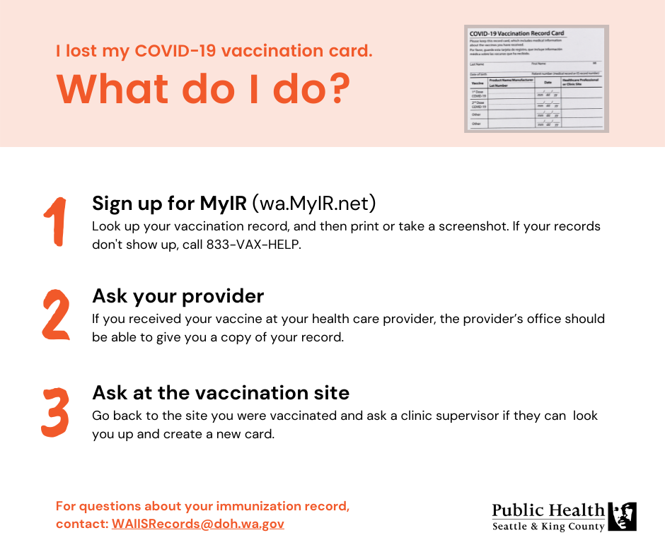 Receiving a replacement vaccination card | Employee News