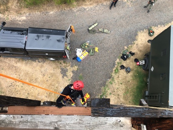 Rescue team rigging training at Ravensdale Range | Employee News