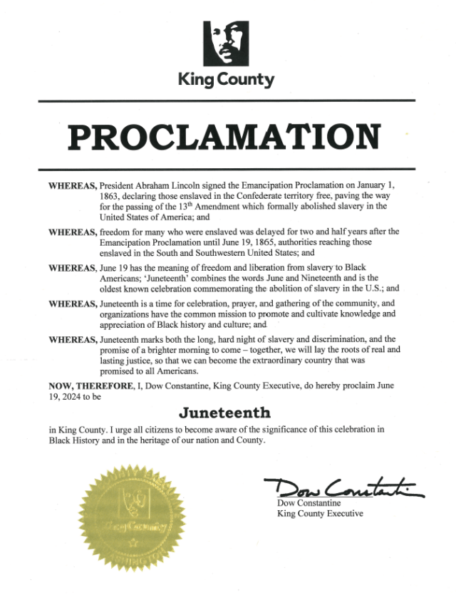 Juneteenth 2024 proclamation | Employee News