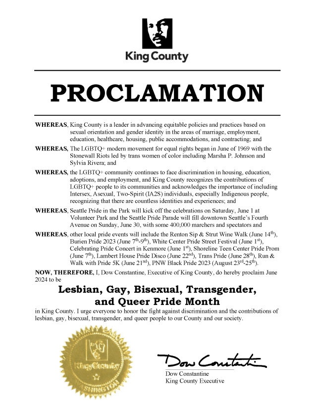 King County Executive proclaims June to be Lesbian, Gay, Bisexual ...