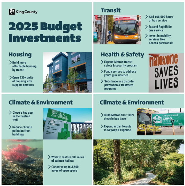 Executive Constantine announces his 2025 budget proposal, highlighting ...