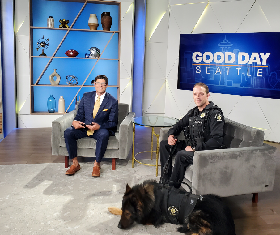 KCSO Deputy Sare and K9 Chuck make their TV debut | Employee News
