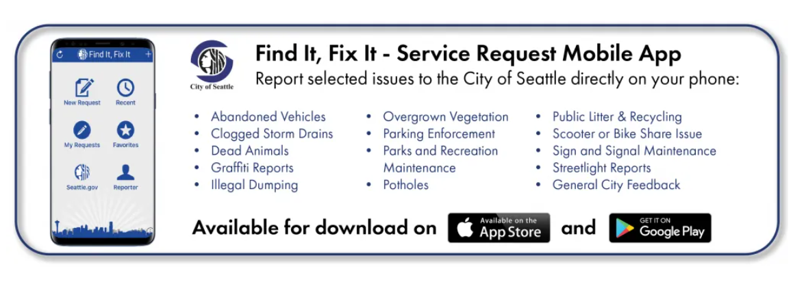 Report non-urgent public issues with the Find It, Fix It mobile app ...